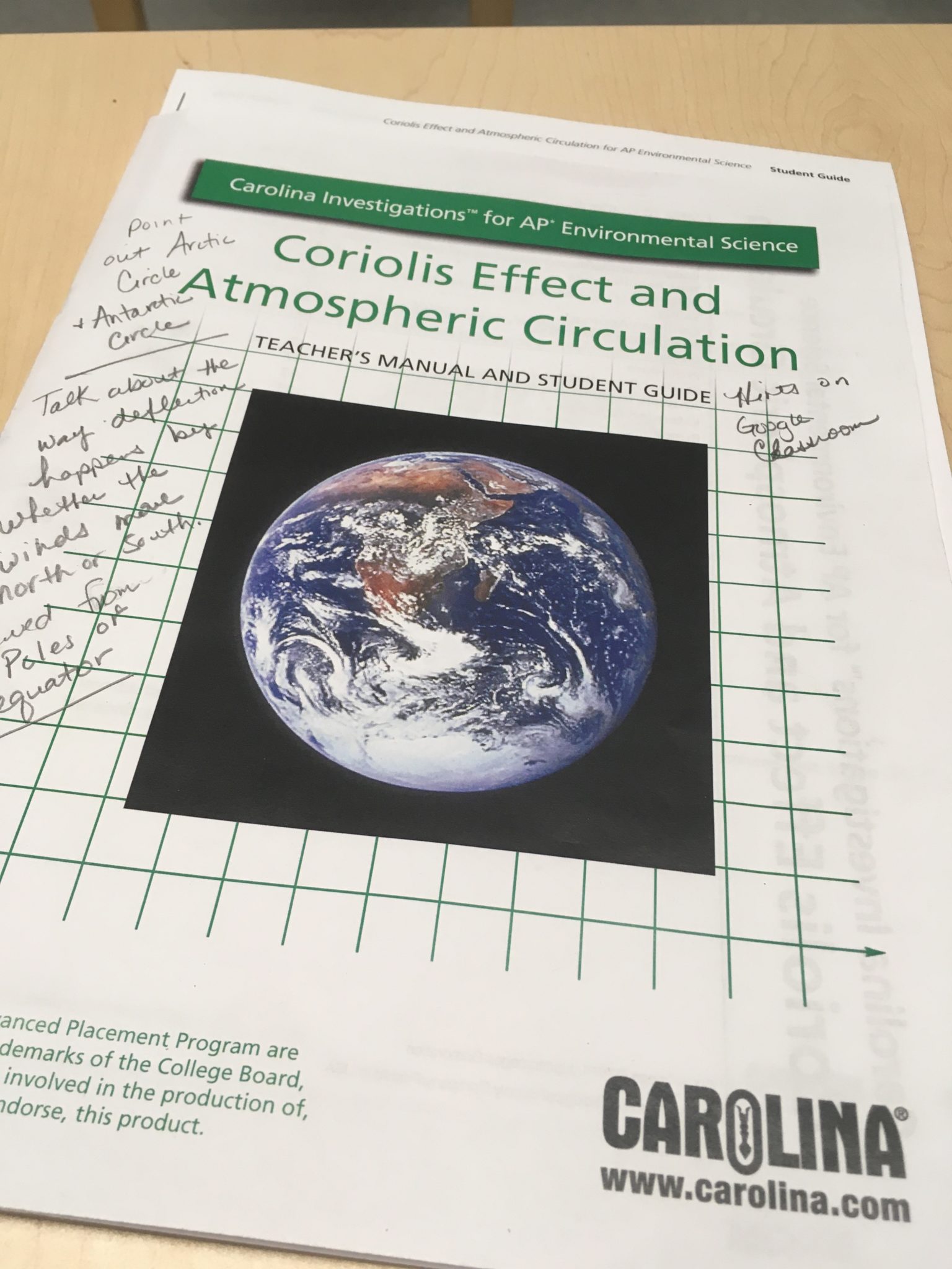Coriolis Effect and Atmospheric Circulation Lab - Teaching AP® Science