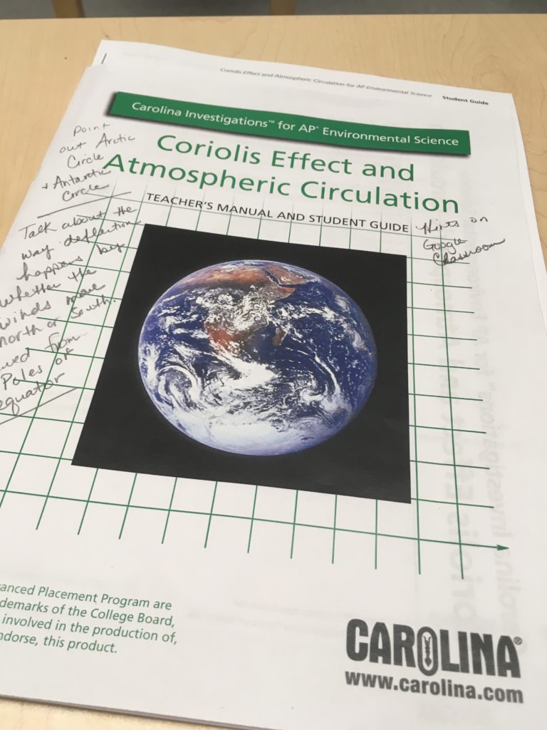 Coriolis Effect and Atmospheric Circulation Lab - Teaching AP® Science