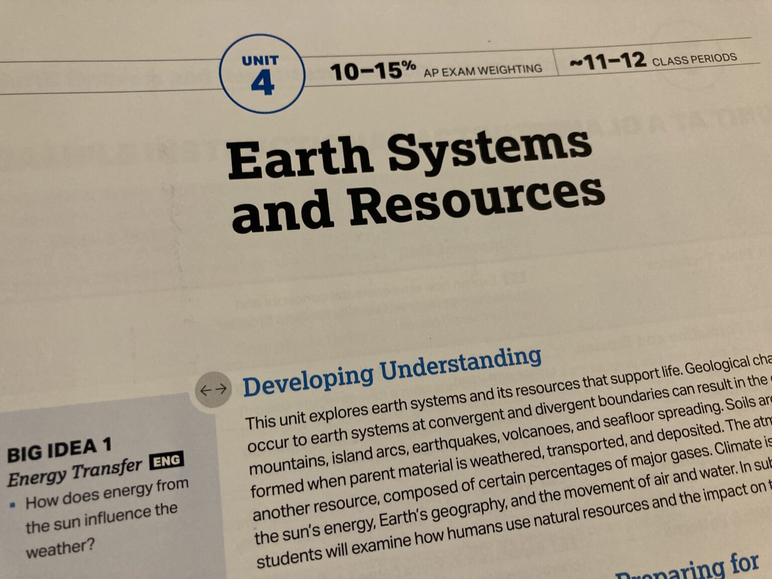 Unit 4 AP® Environmental Science - Teaching AP® Science